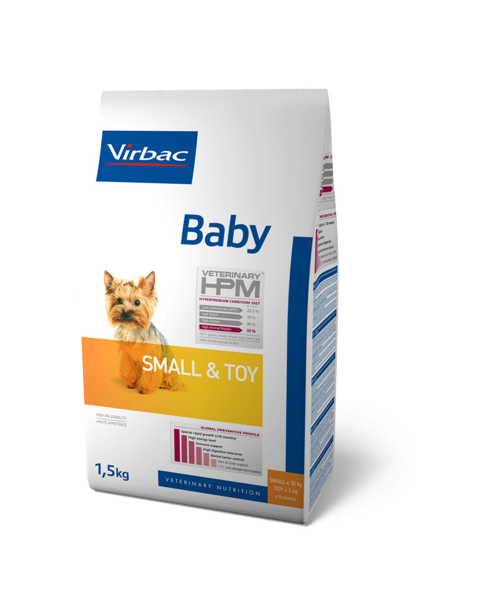 ALIMENTO HPM VIRBAC PARA PERROS BABY SMALL & TOY| guau.com.co